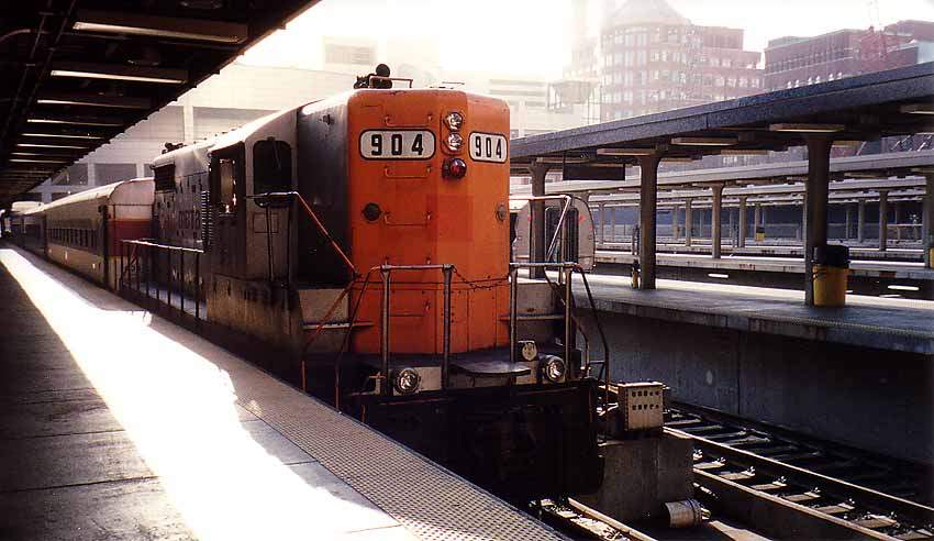 MBTA #904 @ South Station: The GreatRails North American Railroad Photo Archive