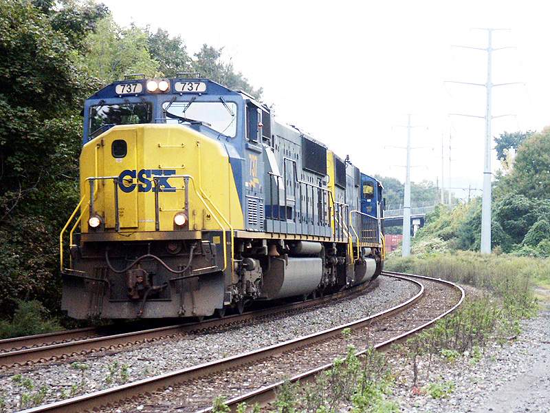 CSX #737 at Stony Point, NY: The GreatRails North American Railroad Photo Archive