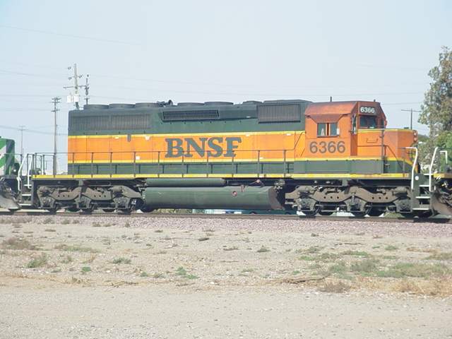 bnsf 6366 at stockton ca: The GreatRails North American Railroad Photo Archive