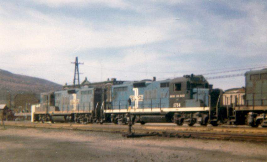 B&M GP-18 1754 at North Adams 1967: The GreatRails North American Railroad Photo Archive