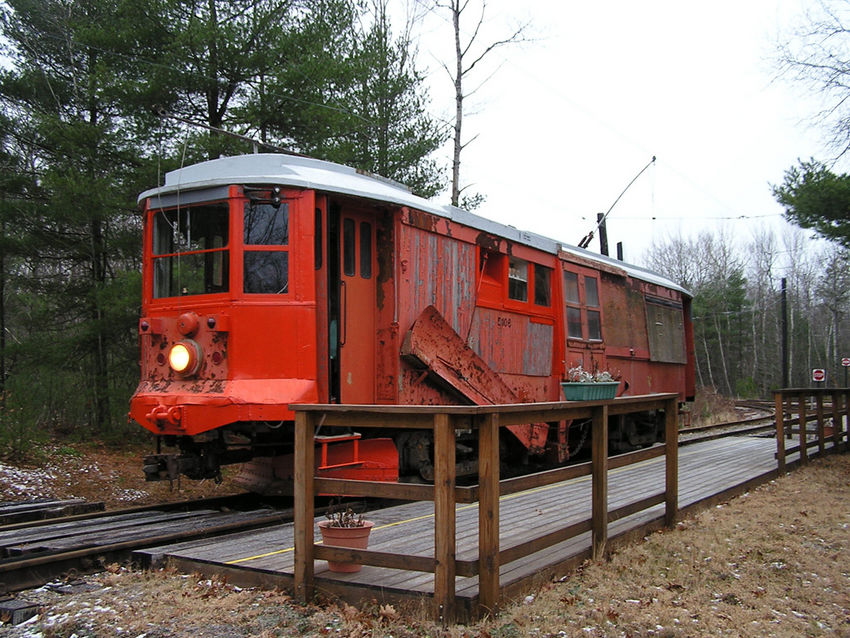 Boston Elevated Railway Snowplow #5106 at the Seashore Trolley Museum.: The GreatRails North ...