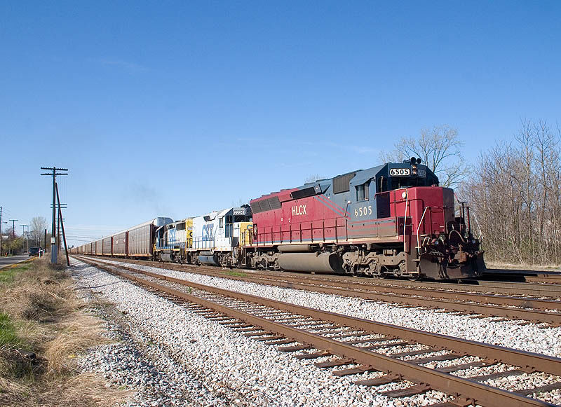 HLCX 6505 leads CSX local J718 into Osborn Yard. Louisville, KY.: The GreatRails North American ...