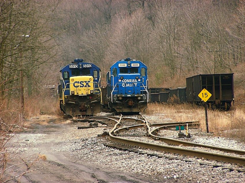 Ex-Conrail / CSX 4448 on S&C Subdivsion at Rockwood, PA: The GreatRails North American Railroad ...