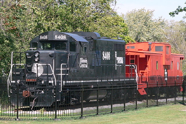 IC #8408, on display: The GreatRails North American Railroad Photo Archive