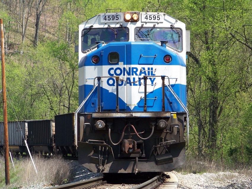 CSX # 4595 ( Ex- Conrail SD80MAC ): The GreatRails North American Railroad Photo Archive