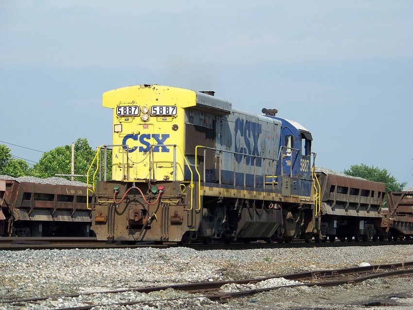 CSX # 5887 ( Ex- Seaboard B36-7 ): The GreatRails North American Railroad Photo Archive