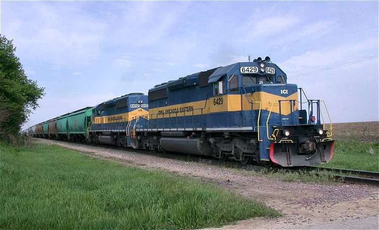 IC&E SD40-2 Units 6429-6452 near Kirkland, Illinois, May 2005: The GreatRails North American ...