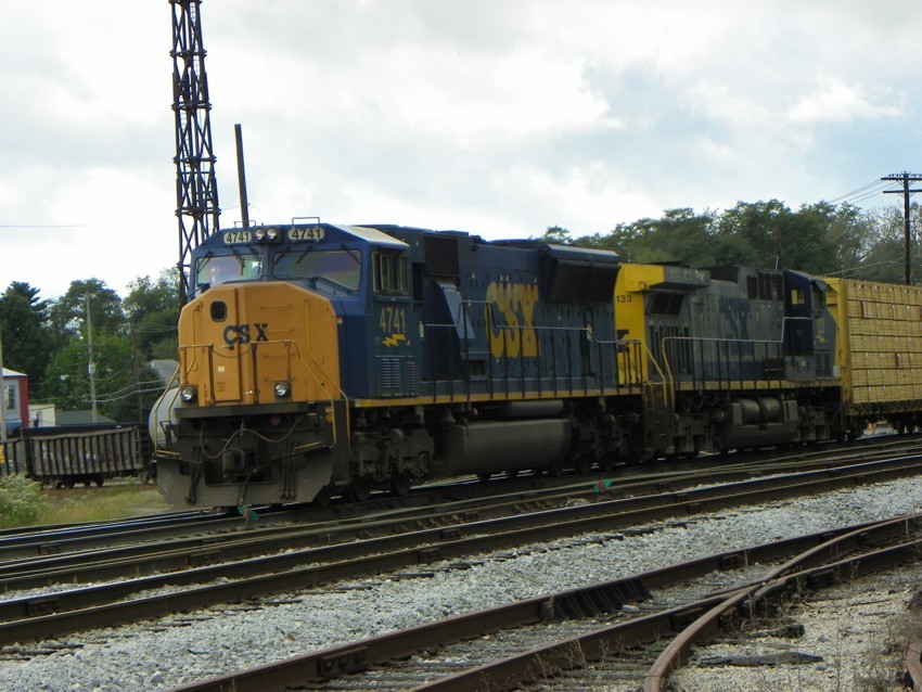 CSX 4741 and 133 in Hagerstown, MD.: The GreatRails North American Railroad Photo Archive