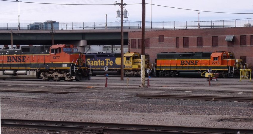 BNSF #1077, (SF) #6759, BNSF #2216 & (SF) #1802: The GreatRails North American Railroad Photo ...