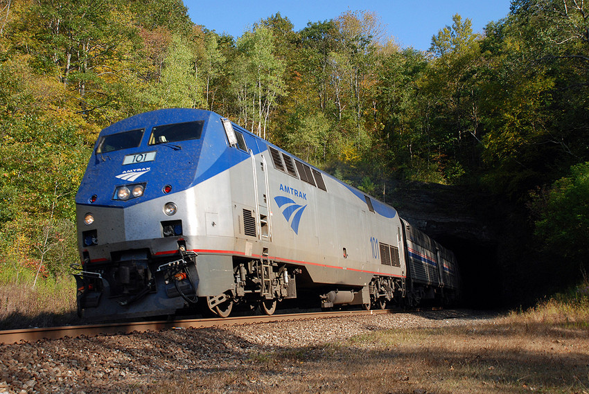 Amtrak #449 @ State Line Tunnel: The GreatRails North American Railroad Photo Archive