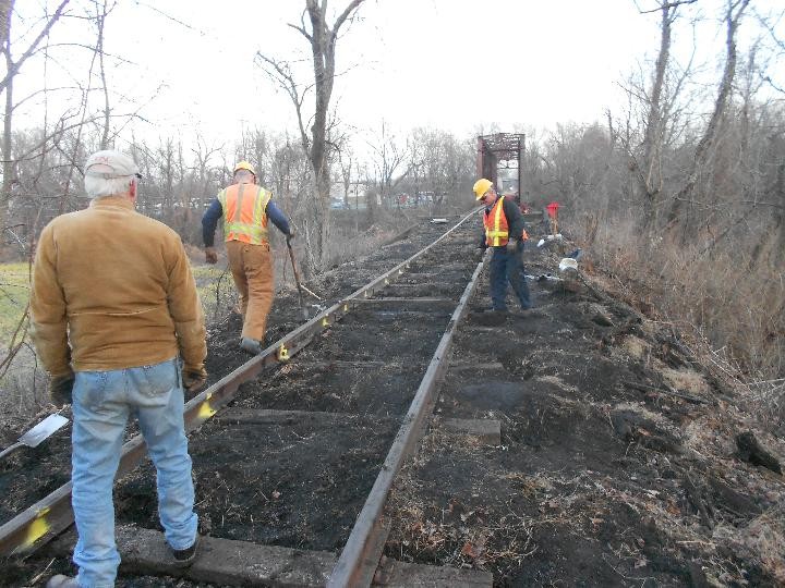 Rebuilding Track West of C9 Bridge: The GreatRails North American Railroad Photo Archive