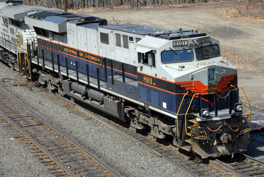 NS 8101 Central of Georgia Heritage Unit: The GreatRails North American Railroad Photo Archive