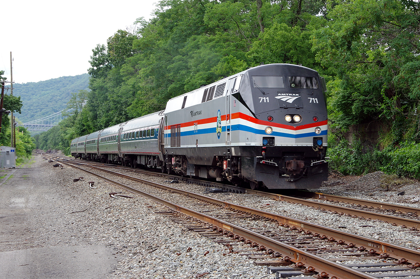 Amtrak Train 281 at Manitou, N.Y.: The GreatRails North American Railroad Photo Archive