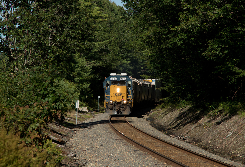 CSXT 2548 Leads L077-14 at Hillside: The GreatRails North American Railroad Photo Archive