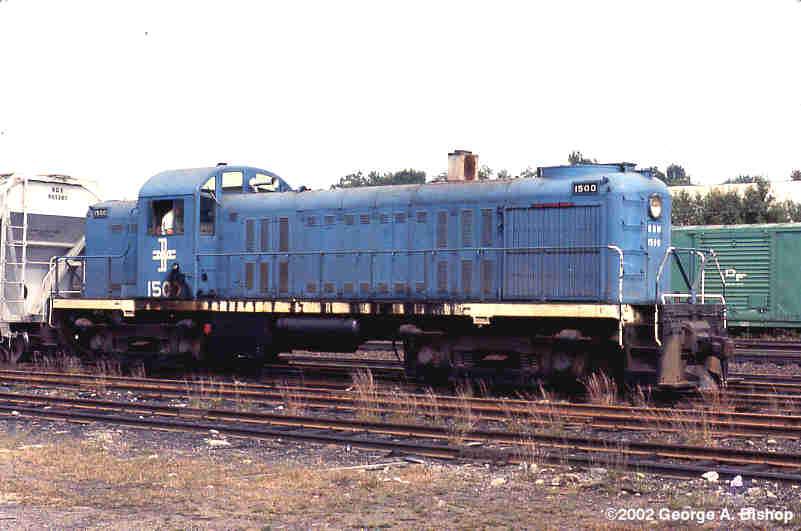 B&M RS2 #1500 at Fitchburg, MA in Oct, 1970 by George A. Bishop (WFPT ...