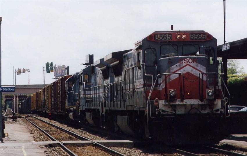 A CSO freight prepares to move across the Connecticut Rive at ...