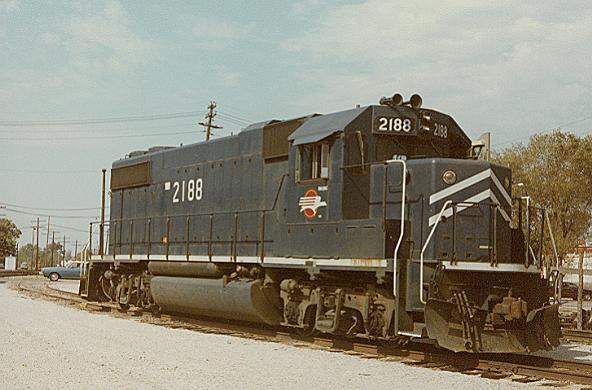 MoPac GP38-2 #2188 at Osawatomie, KS.: The GreatRails North American ...