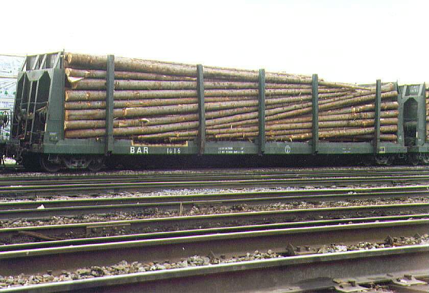 BAR Converted 70' Pulpwood rack: The GreatRails North American Railroad ...