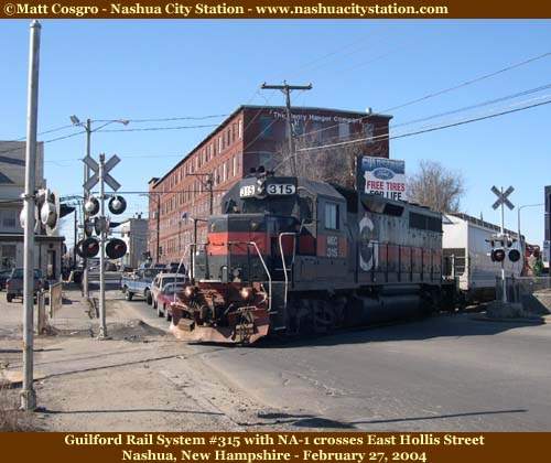 NA-1 Crossing East Hollis St. in Nashua: The GreatRails North American ...