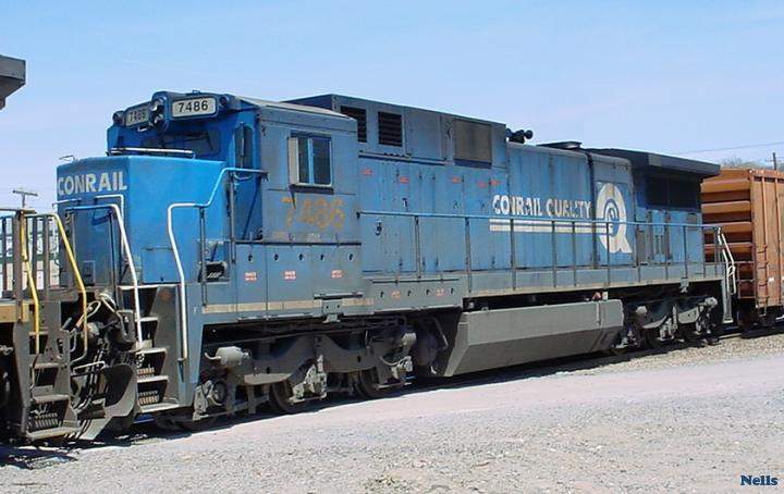 Conrail engine #7486 at Ayer MA C39-8: The GreatRails North American ...