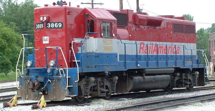 NECR GP-38 #3869 in the NECR St. Albans VT yard: The GreatRails North ...