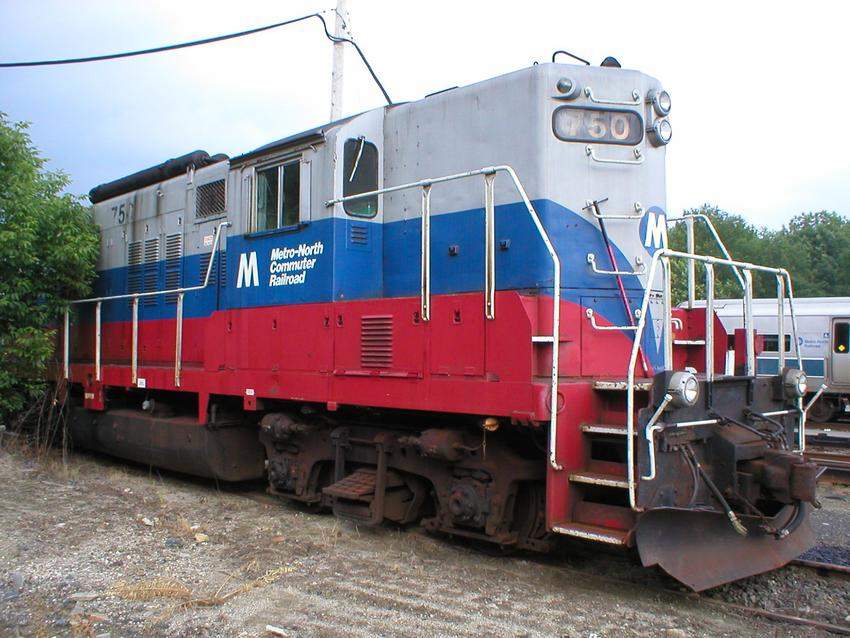 Metro-North's T.T GP9 #750 (ex NYC) idles away in Brewster yard.: The ...
