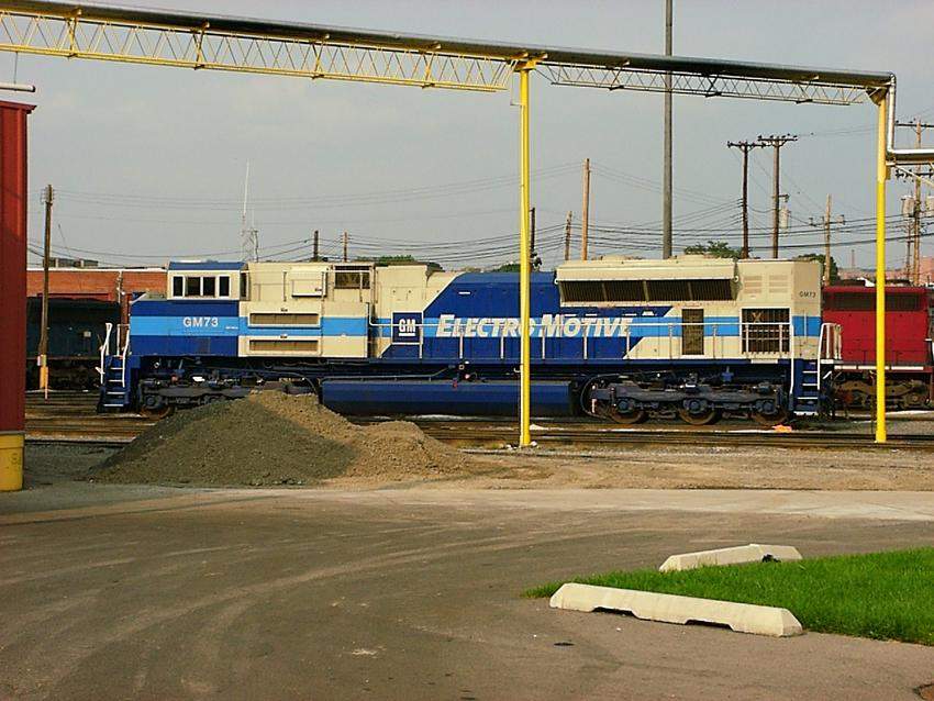 GM 73 EMD Demonstrator at Cumberland Locomotive Shops: The GreatRails ...