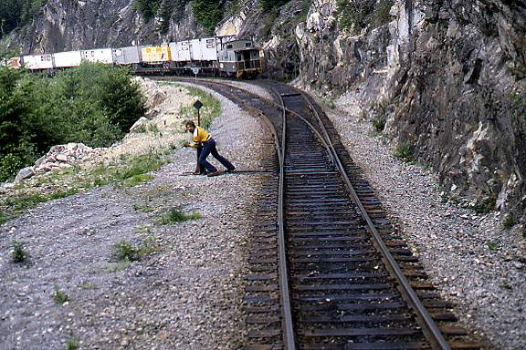 British Columbia Railway Brakeman at Switch: The GreatRails North ...