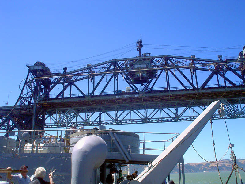 Passing the Raised UP/Amtrak Suisun Bay Drawbridge at Martinez, CA: The ...