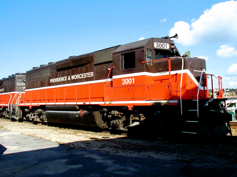 Providence & Worcester 3001 stopped for orders.: The GreatRails North ...