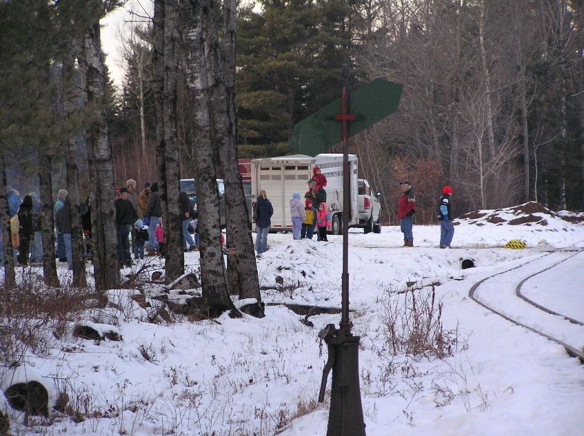 Christmas train crowd: The GreatRails North American Railroad Photo Archive