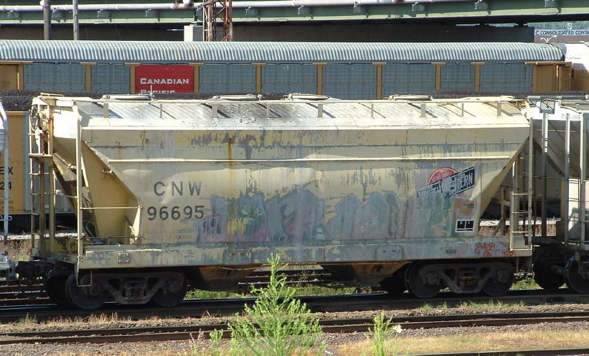 CNW Cement Hopper #96695: The GreatRails North American Railroad Photo ...