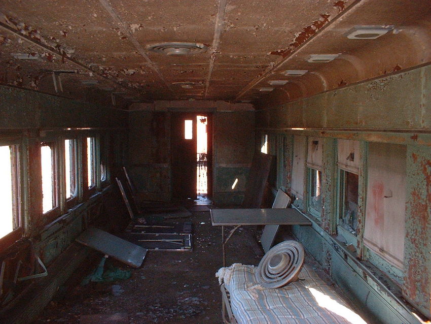 Interior of Ex Connecticut Valley Ex NYC Diner: The GreatRails North ...