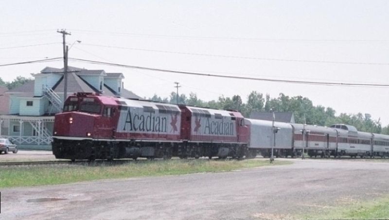Acadian Tourist Train on NB Southern Railway.: The GreatRails North ...