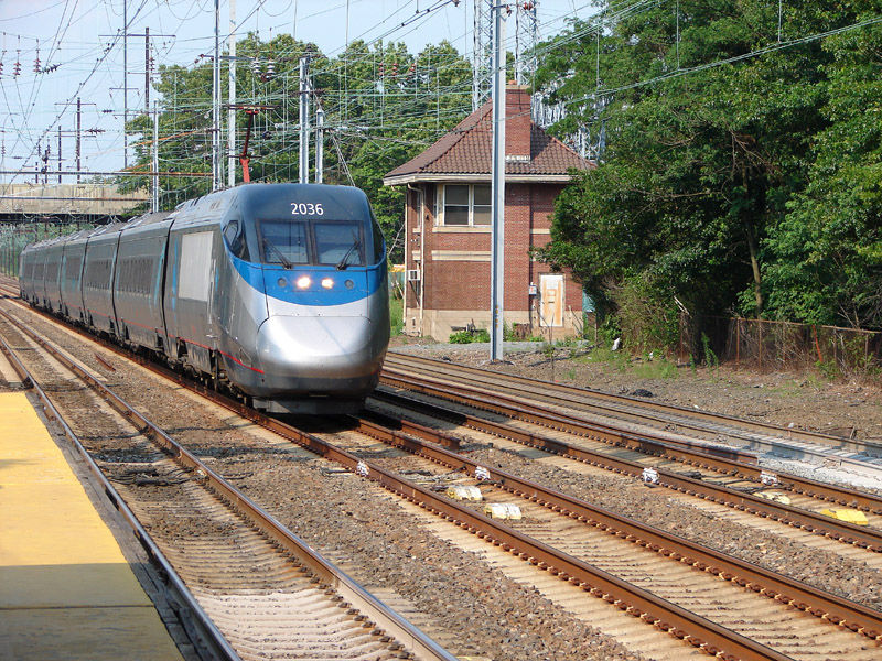 Southbound Acela Passes through Princeton Junction NJ: The GreatRails ...
