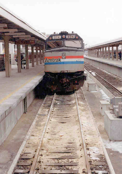 Amtrak EMD F40PH Engine #274 at South Station, Boston, MA: The ...