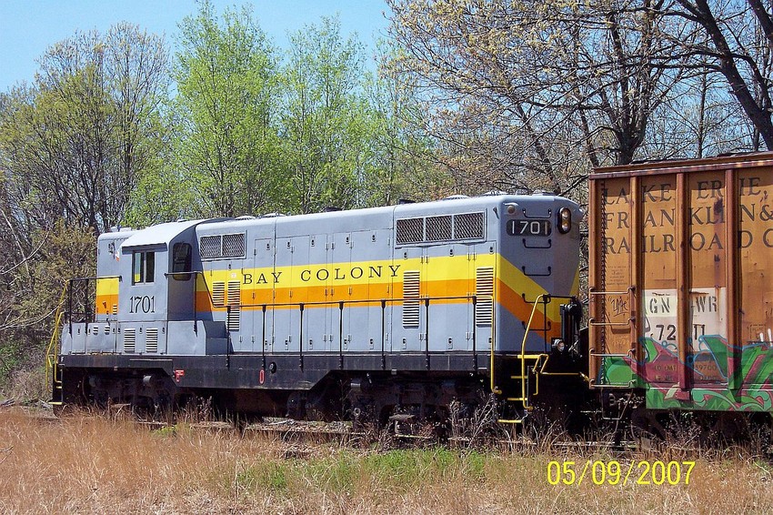 Side shot of BCLR GP8 1701.: The GreatRails North American Railroad ...
