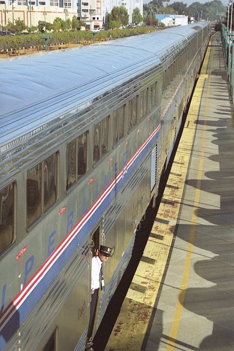 Conductor checks the train: The GreatRails North American Railroad ...