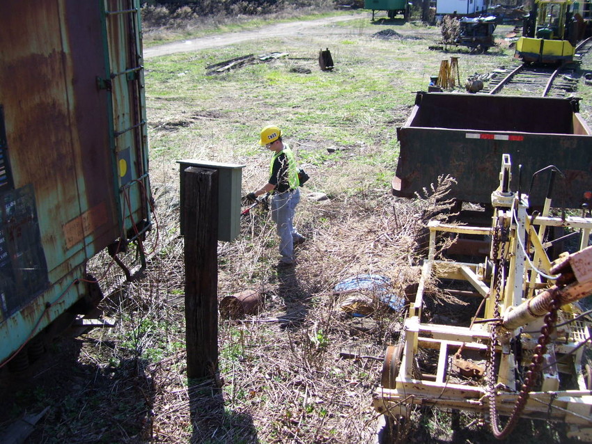 CMRR Brush Foreman Dave Baker at work: The GreatRails North American ...