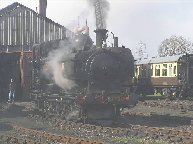 Pannier tank 3738 at Didcot.: The GreatRails North American Railroad ...