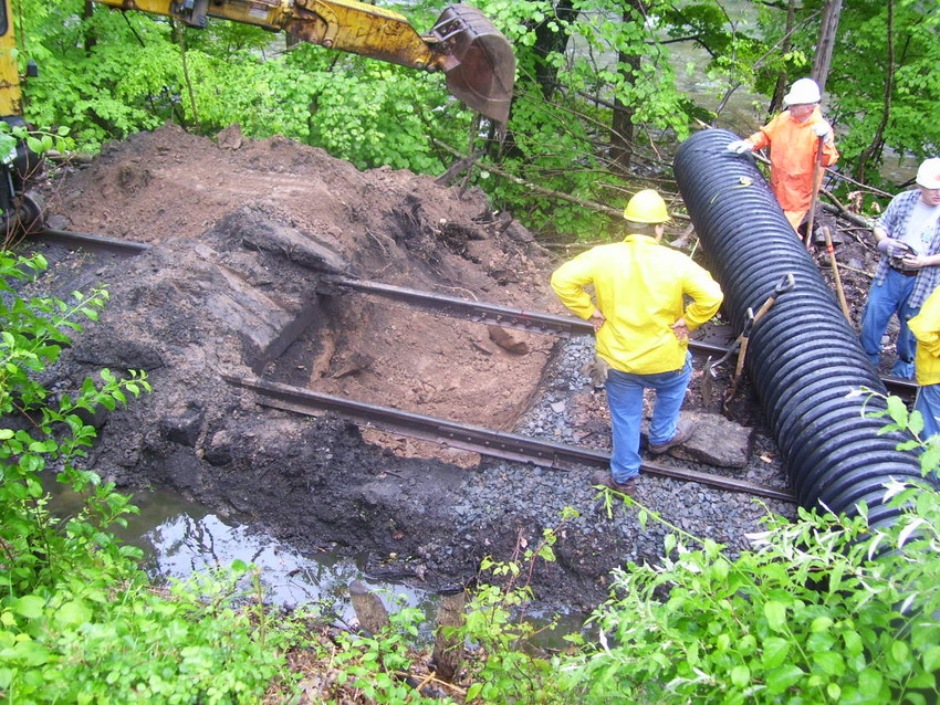 Digging a culvert at MP 22.5: The GreatRails North American Railroad ...
