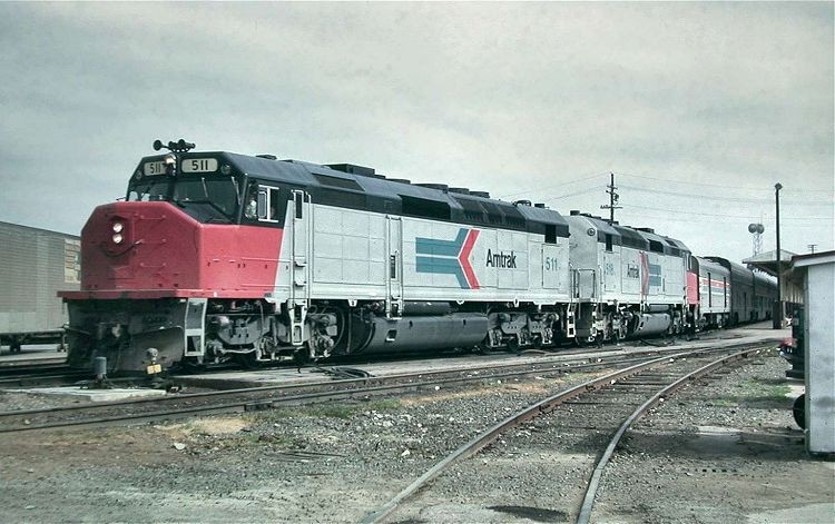 Amtrak SDP40-F Units 511-518, Fort Worth, June 1974: The GreatRails ...