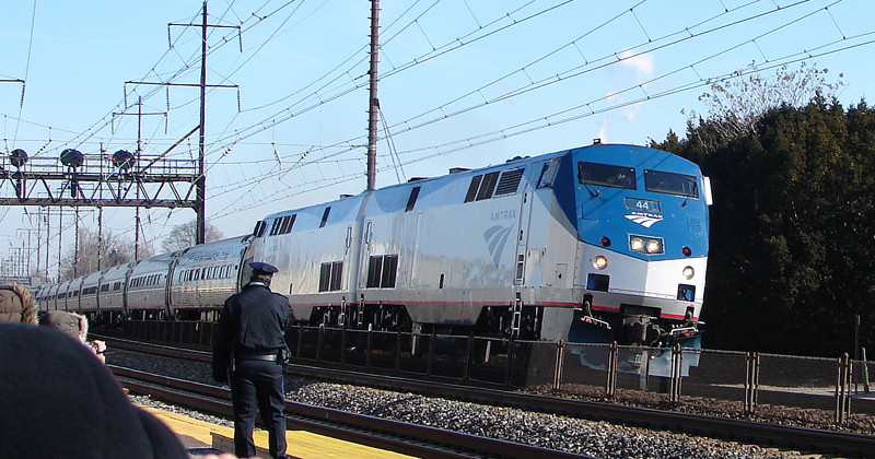Engine's for Barak Obama's Train passing through Ridley Park: The ...
