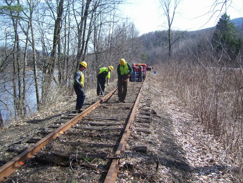 Track Crew at MP 26.2: The GreatRails North American Railroad Photo Archive