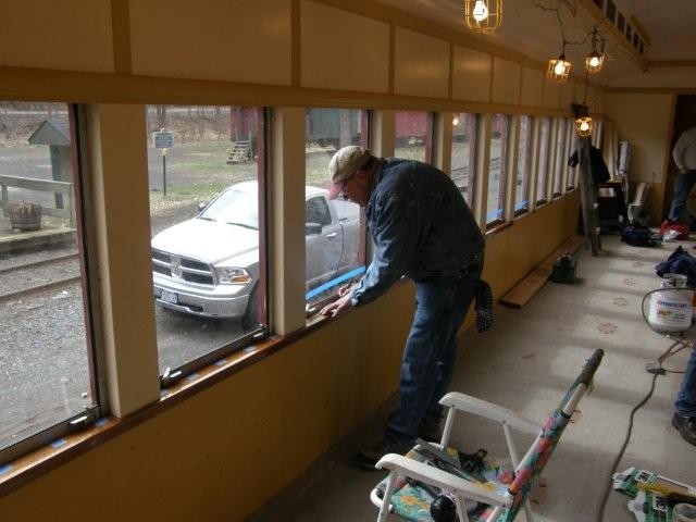 Installing Window Sills on CMRR Coach 702: The GreatRails North ...