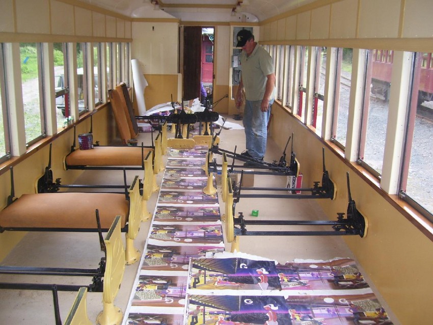 Installing Seat Frames in Coach 702: The GreatRails North American ...