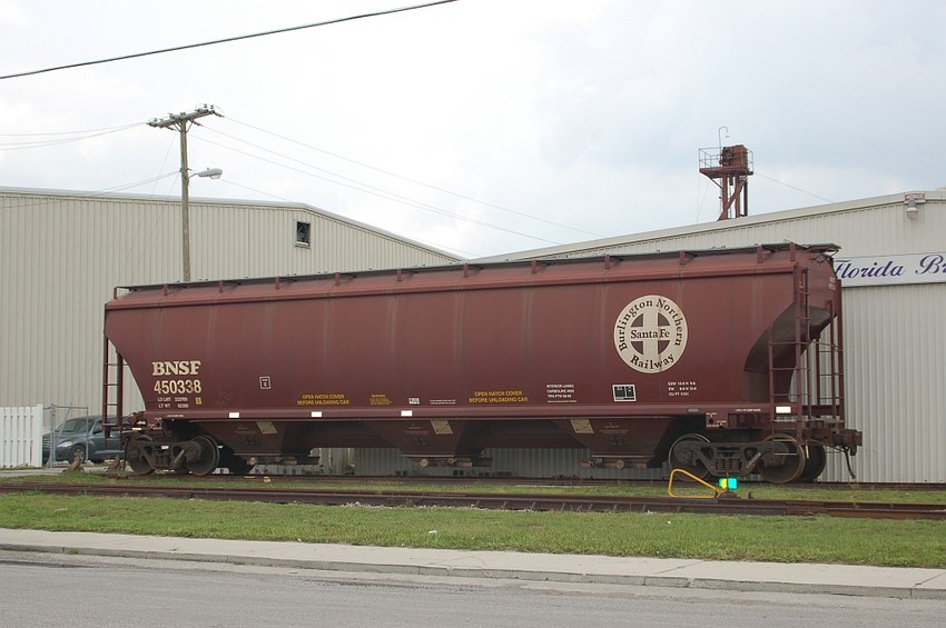 BNSF Covered Hopper No. 450338: The GreatRails North American Railroad ...