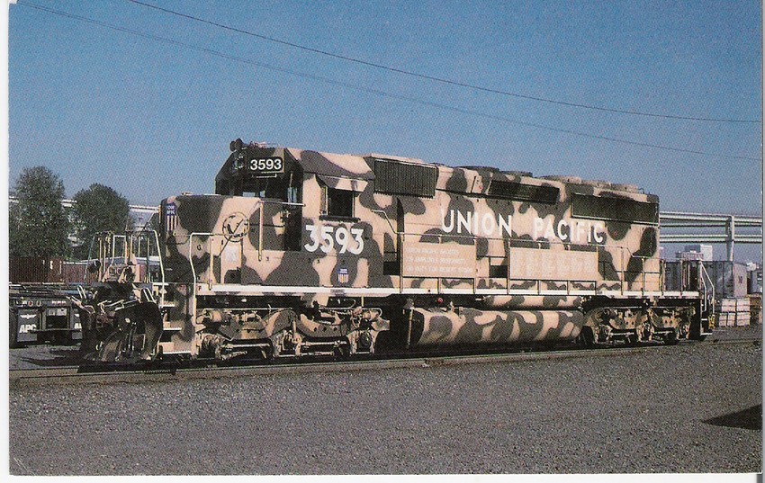 Desert Storm paint scheme (post card): The GreatRails North American ...