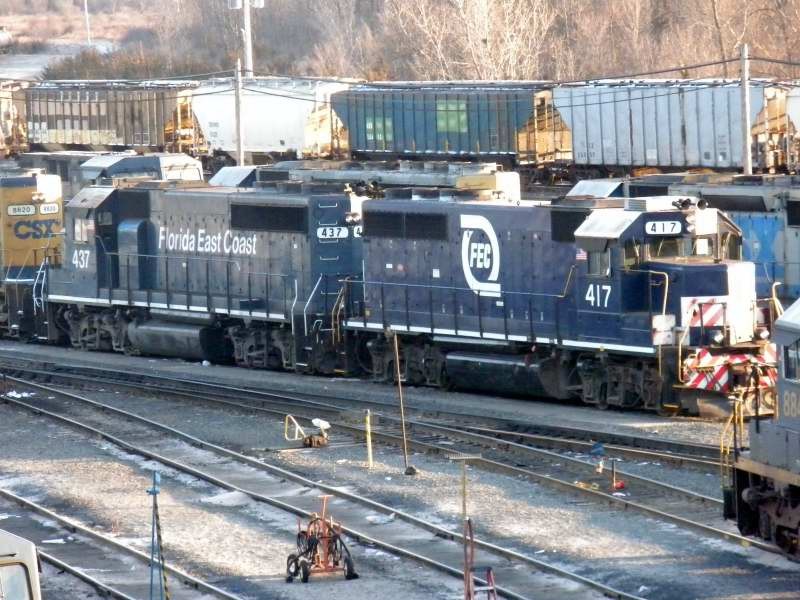 FEC units in Selkirk: The GreatRails North American Railroad Photo Archive