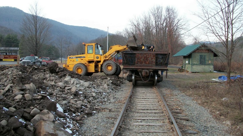 State DOT loading fill for Washout Repair: The GreatRails North ...